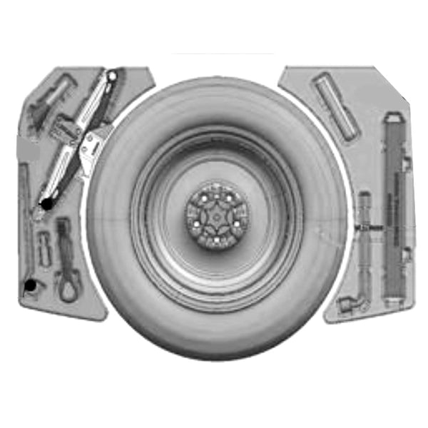 Genuine Nissan Qashqai J12 MHEV - Spare Wheel Kit - Without Boss System ...