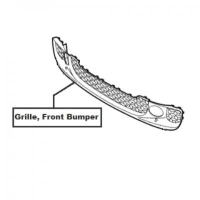 Abarth 500 Lower Grille, Front Bumper | 735530613