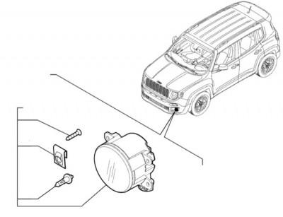 Jeep Renegade Fog Light, Front | 51943270
