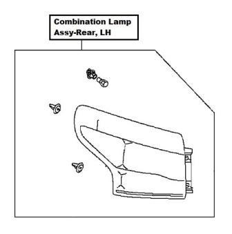 Nissan Qashqai (J11E) Combination Lamp Assy-Rear, LH | 26555HV00A