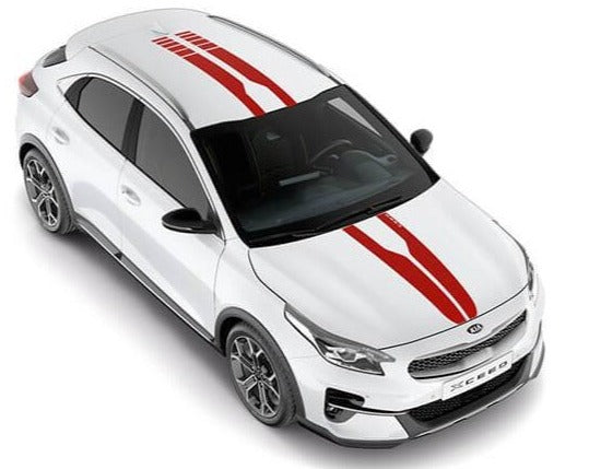 Genuine Kia XCeed (CDCUV) - Racing Stripe, Gloss Red | J7200ADE00RD