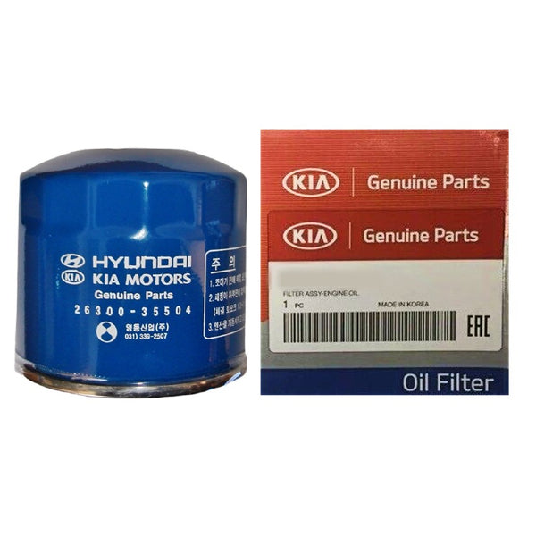 Genuine Kia Oil Filter - Sportage, Sorento Rio, Stinger, Cee'd, Soul ...