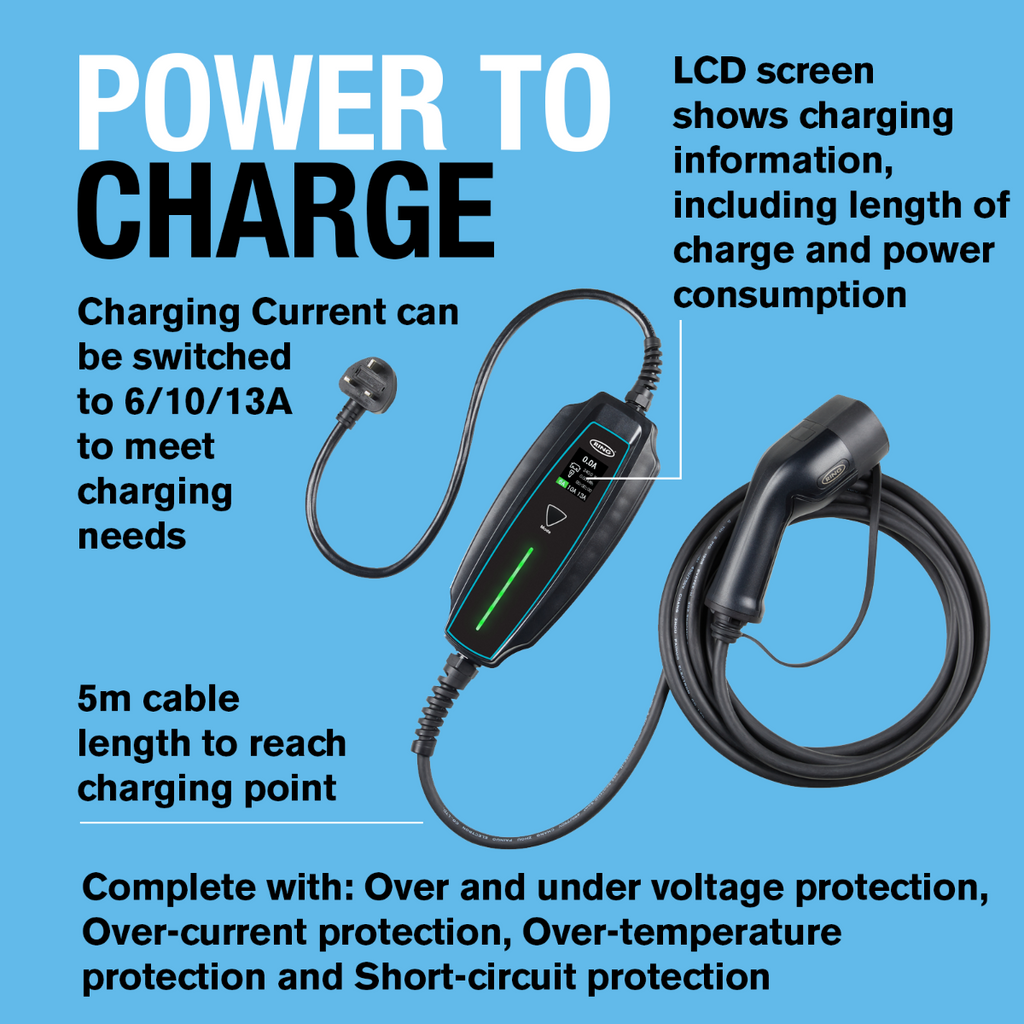 Ring EV Portable Charger UK Type2 - 5 Meter | 295261